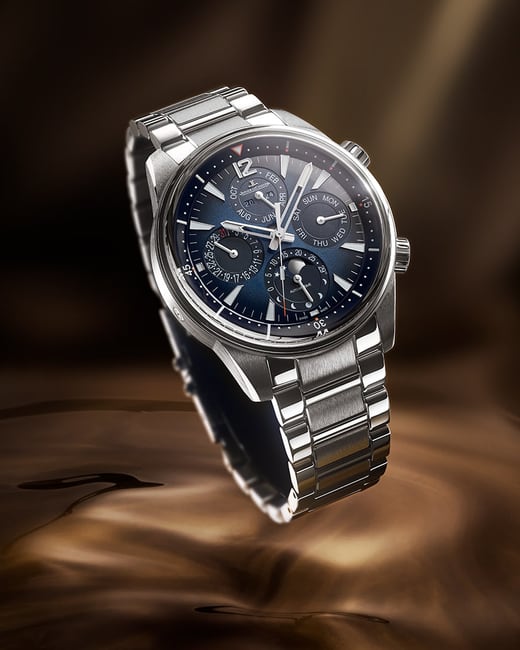 Reverso Tribute Chronograph翻转系列计时腕表手动上链男士腕表玫瑰金款Q389256J |积家